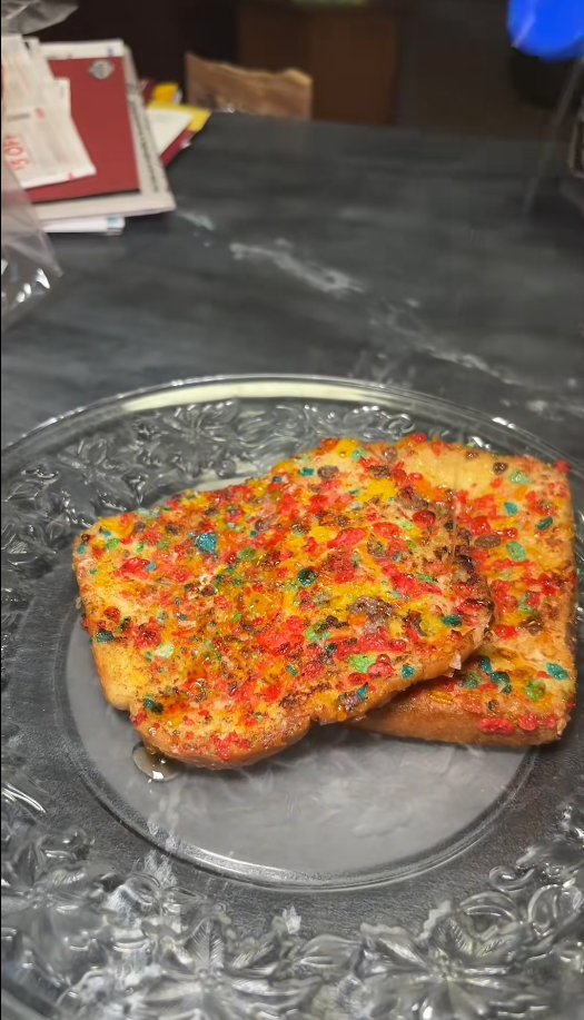 Fruity Pebble French toast a unique breakfast delight