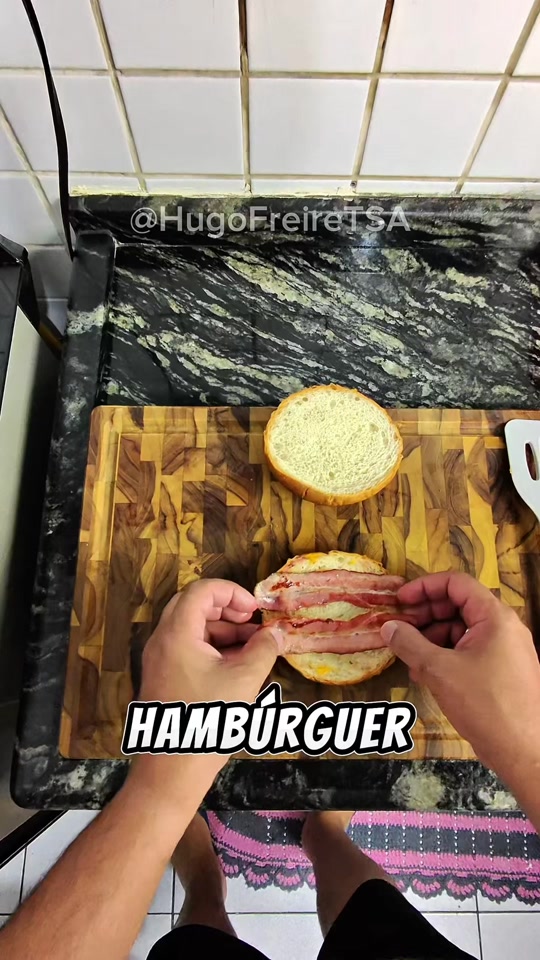 X bacon clássico caseiro