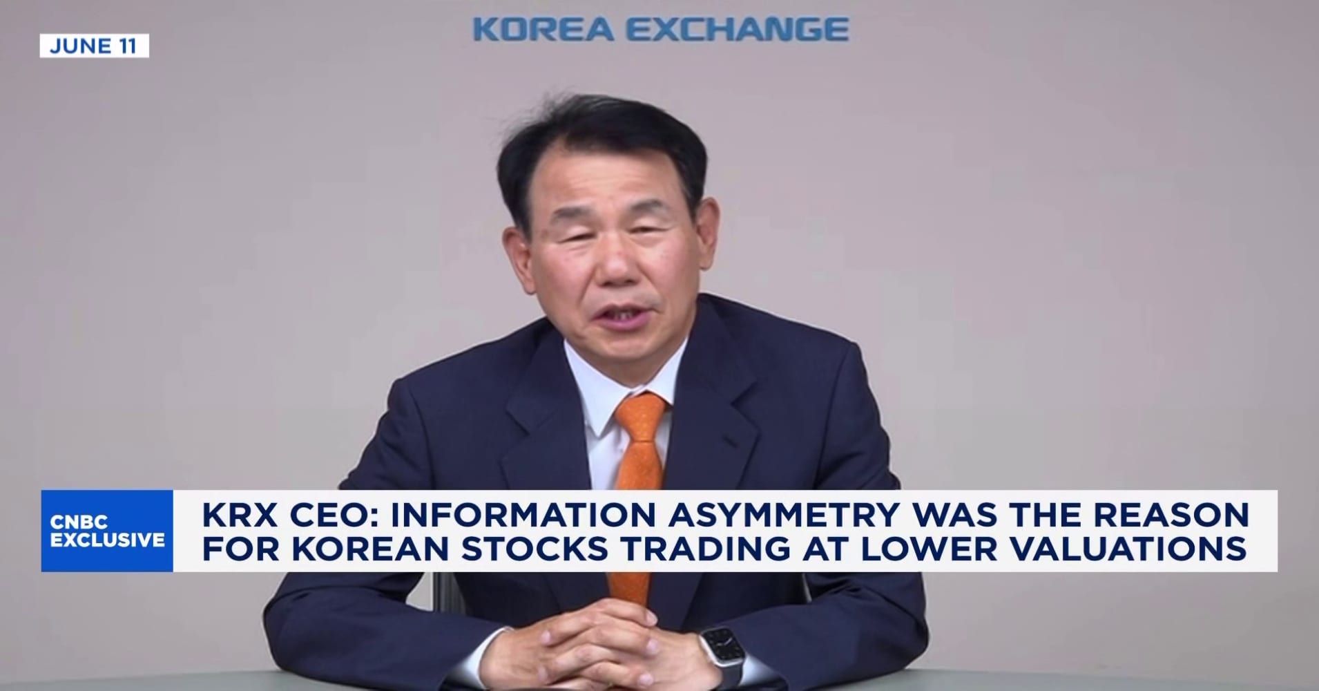 Korea Exchange CEO evaluates 'Value-Up' program