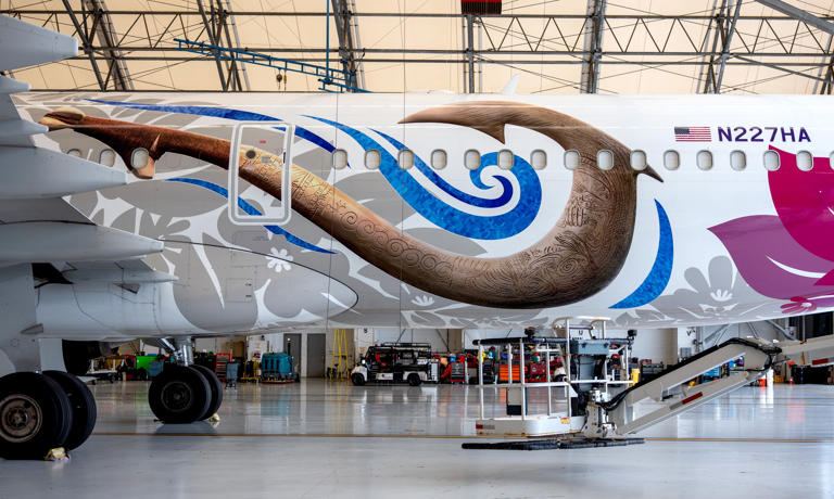 Hawaiian Airlines unveils first of three live-action 'Moana' aircraft ...