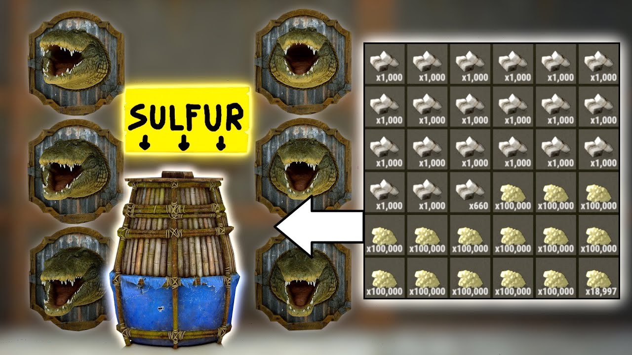I found the richest jungle sulfur stash on the server!