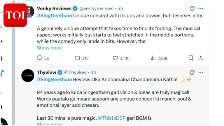 'Sing Geetham' Twitter review: Netizens applaud Singeetham Srinivasa ...