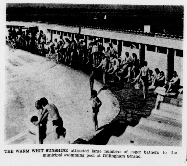 Findmypast’s newspaper collections show the Strand Lido in Gillingham ...