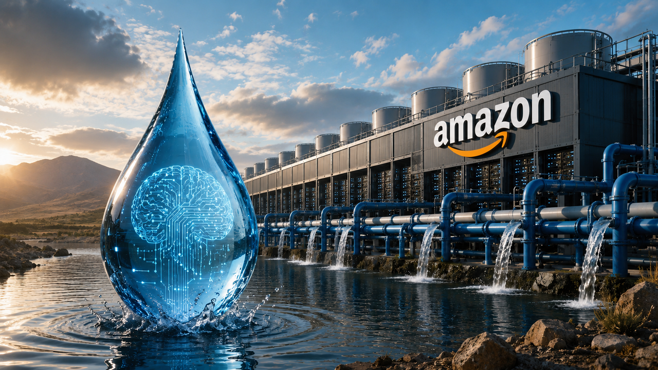 As AI booms, Amazon admits its data centres used 9 billion litres of ...