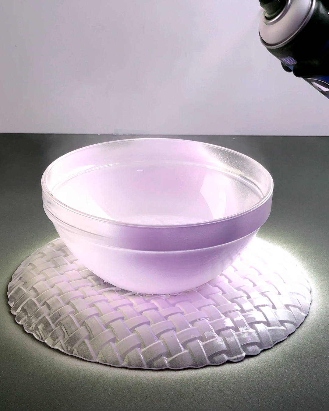 Create a beautiful tray from a plastic bowl