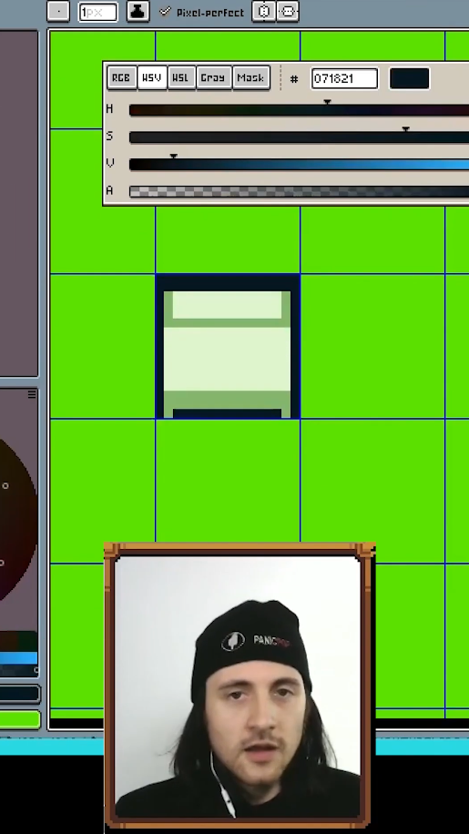 Pixel art furniture speed drawing