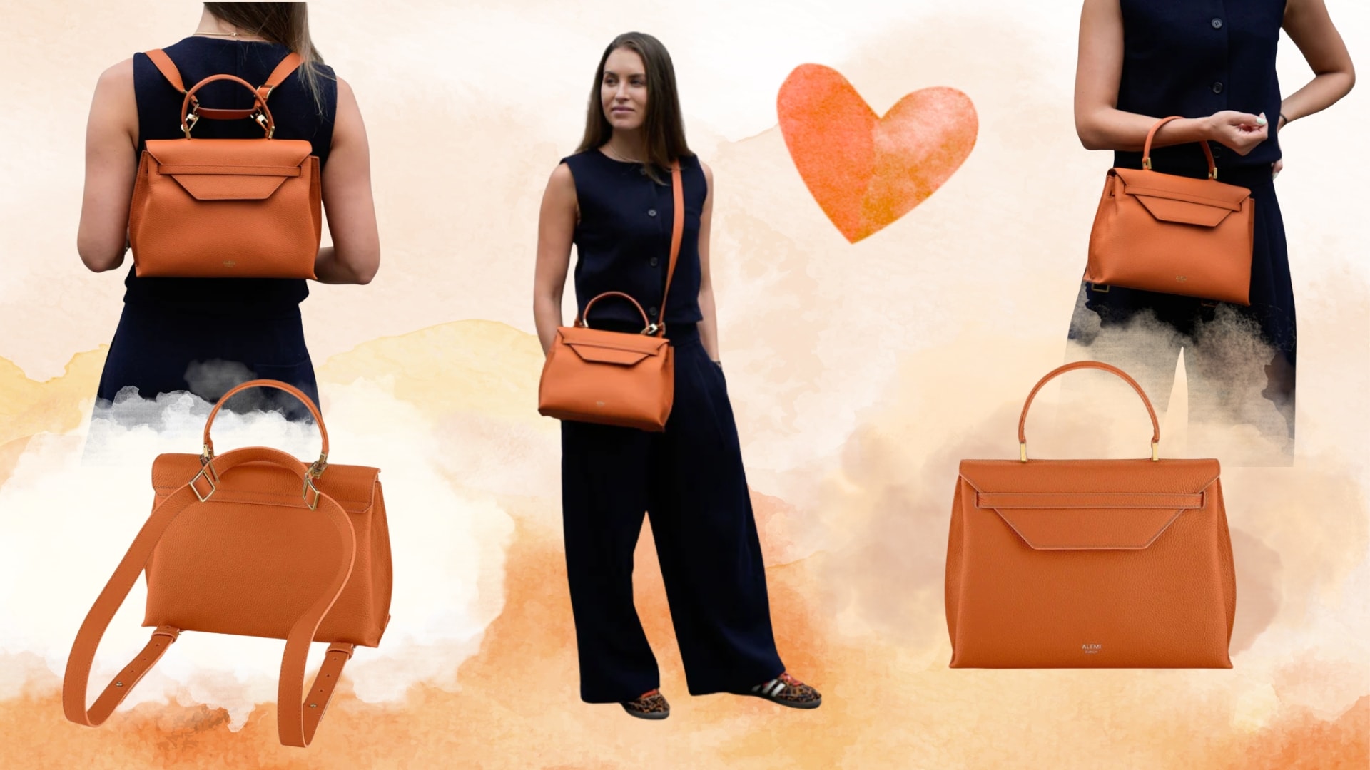 Diese Ledertasche ersetzt Handtasche, Rucksack und Travel-Bag zugleich