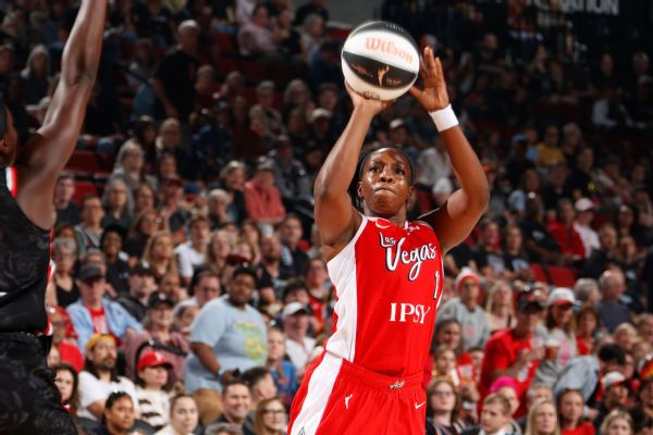 Aces' Gray sinks nine 3-pointers to tie WNBA single-game record