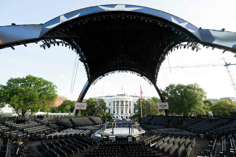 Trump, la mega festa per gli 80 anni: ecco l'arena con i gladiatori ...