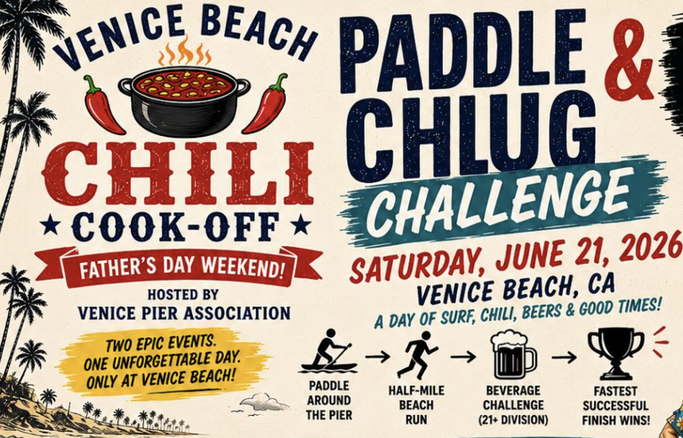 Venice Beach chili cook-off returns with paddle & chug challenge June 21