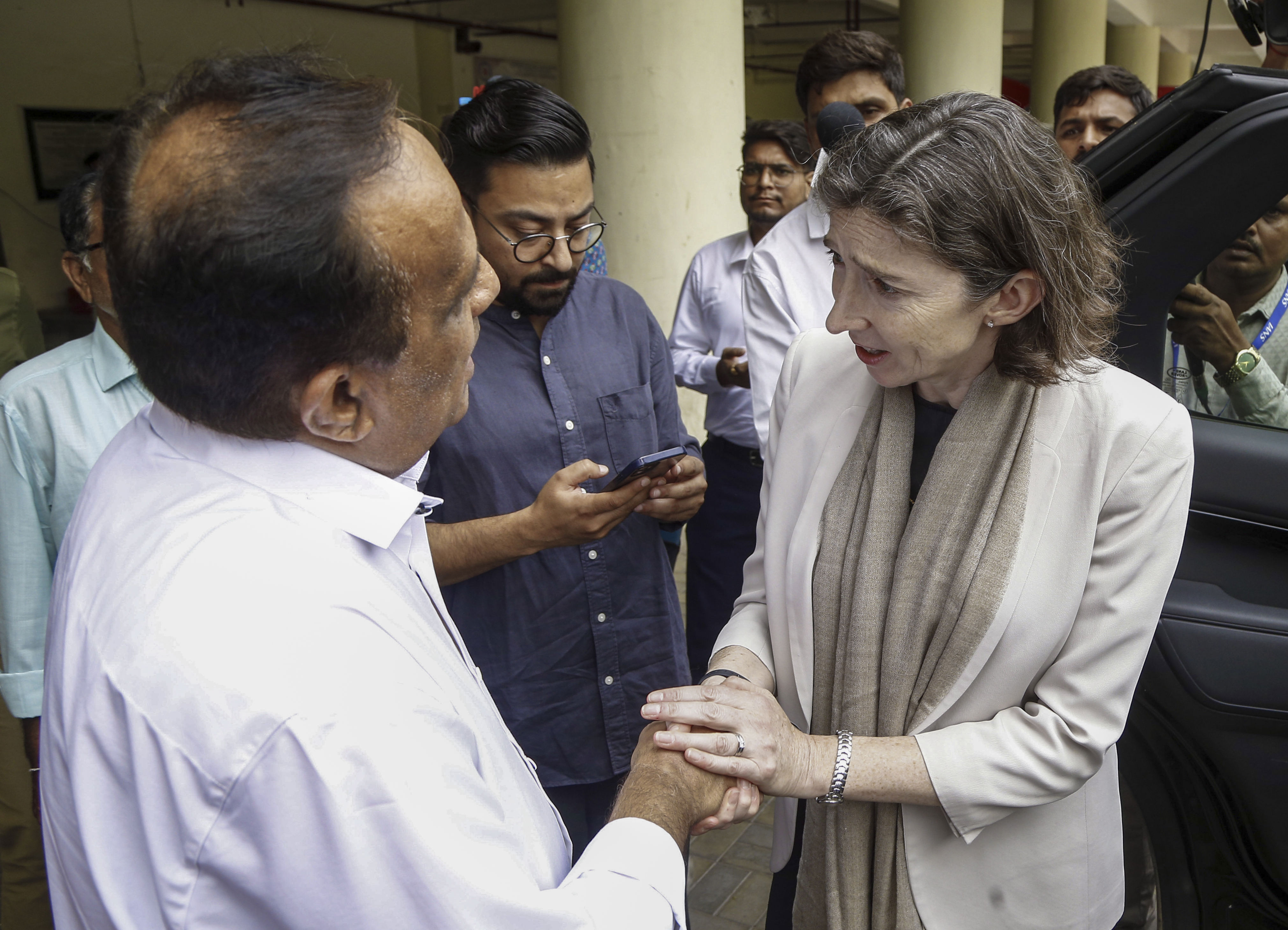 British High Commissioner Lindy Cameron pays tribute to Air India plane ...