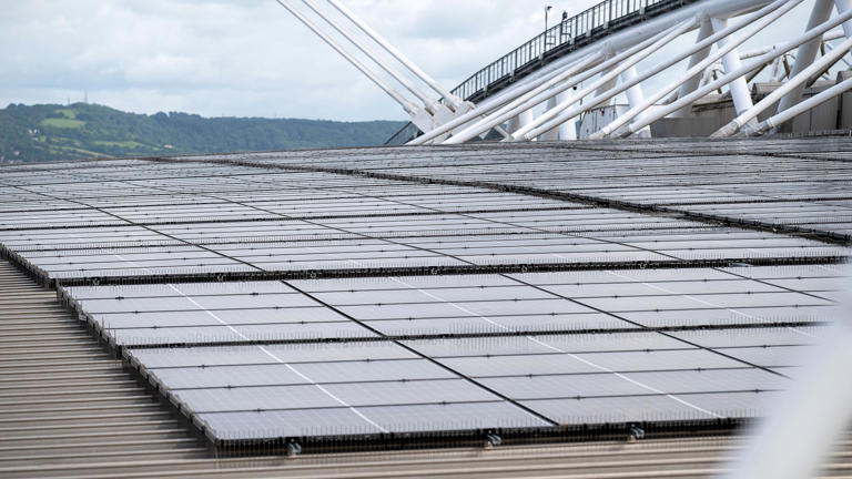 Principality Stadium goes green with 3,000 solar panels on its roof