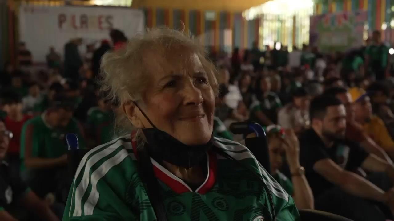 'Soccer fan through and through': 92-year-old woman celebrates Mexico's win