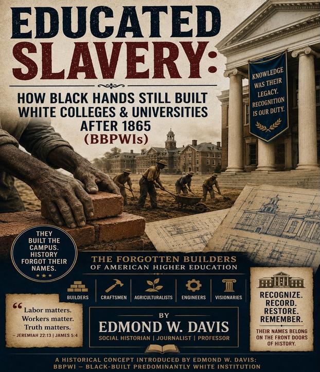Educated slavery: How black hands still built white colleges ...