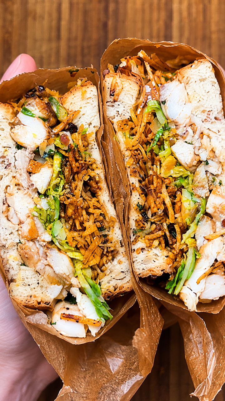 Juicy garlic butter chicken sandwich with zesty flavor twist
