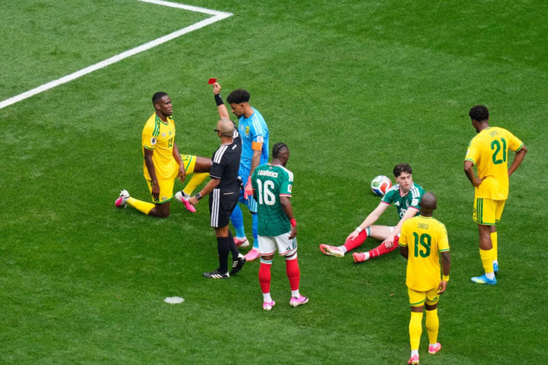What happens when a player is shown a yellow or red card