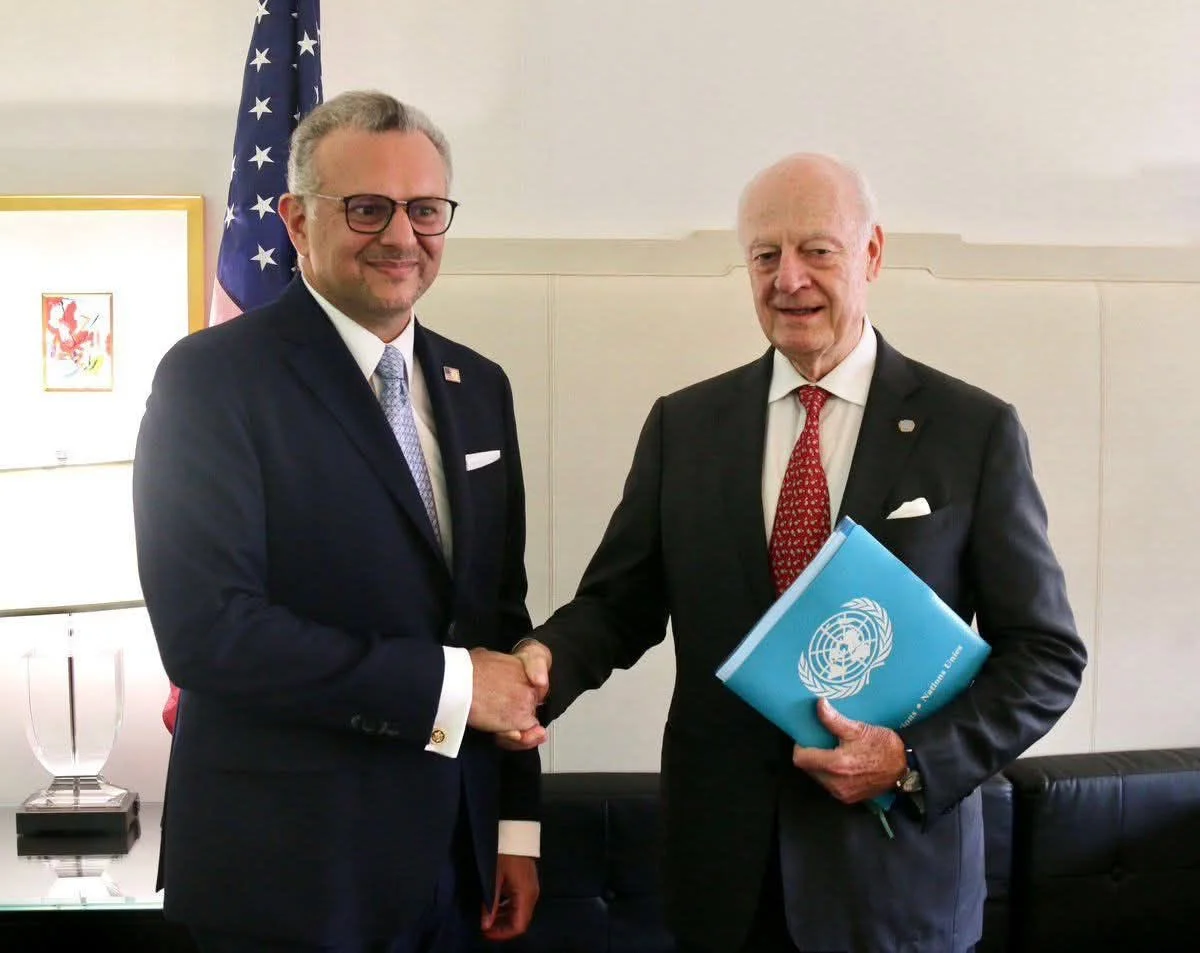 Following talks with Brahim Ghali, De Mistura meets Massad Boulos