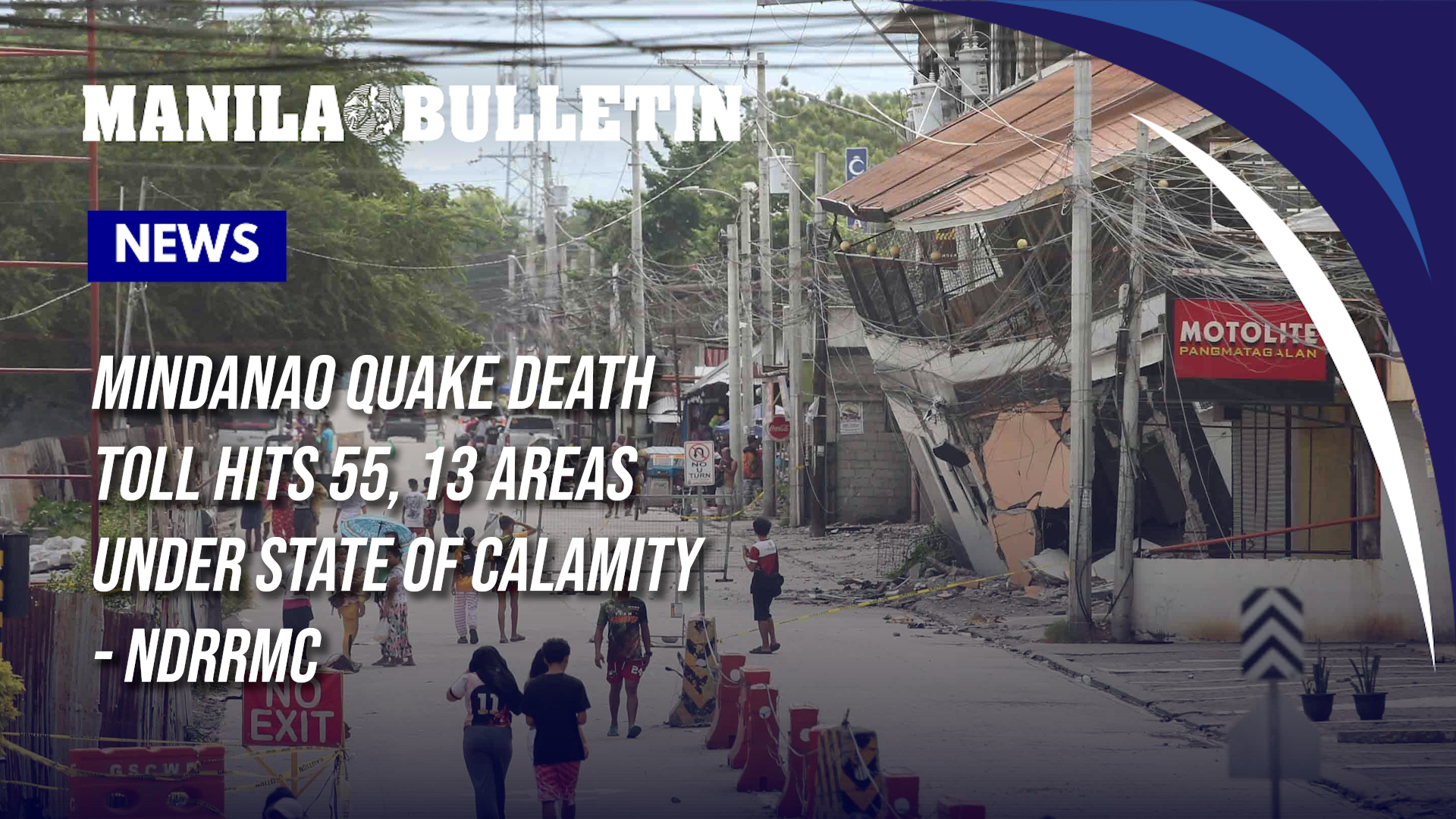 Mindanao quake death toll hits 55, 13 areas under state of calamity ...