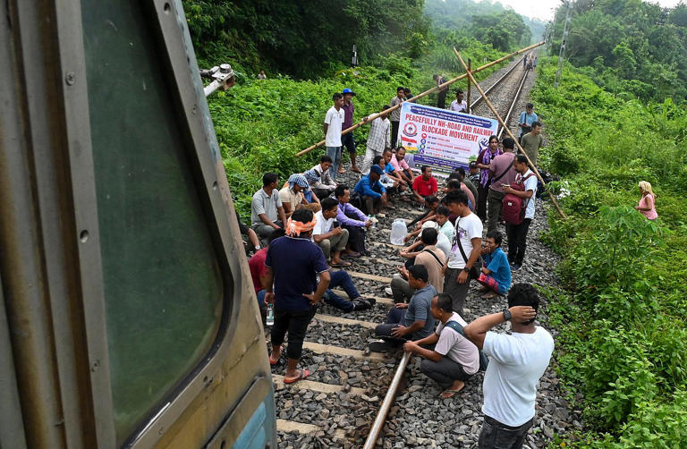 Militant outfits launch rail-road blockade in Tripura, demand ...