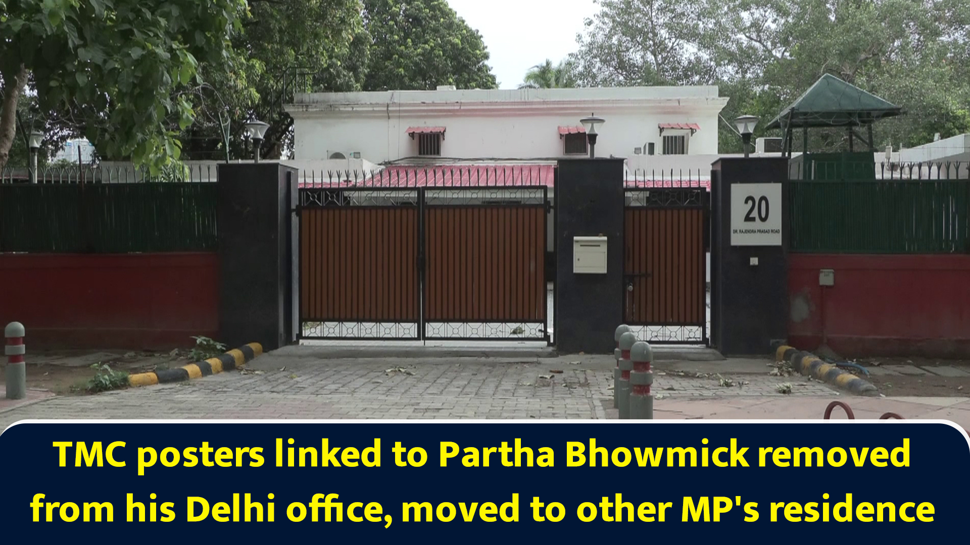 TMC posters linked to Partha Bhowmick removed from his Delhi office ...