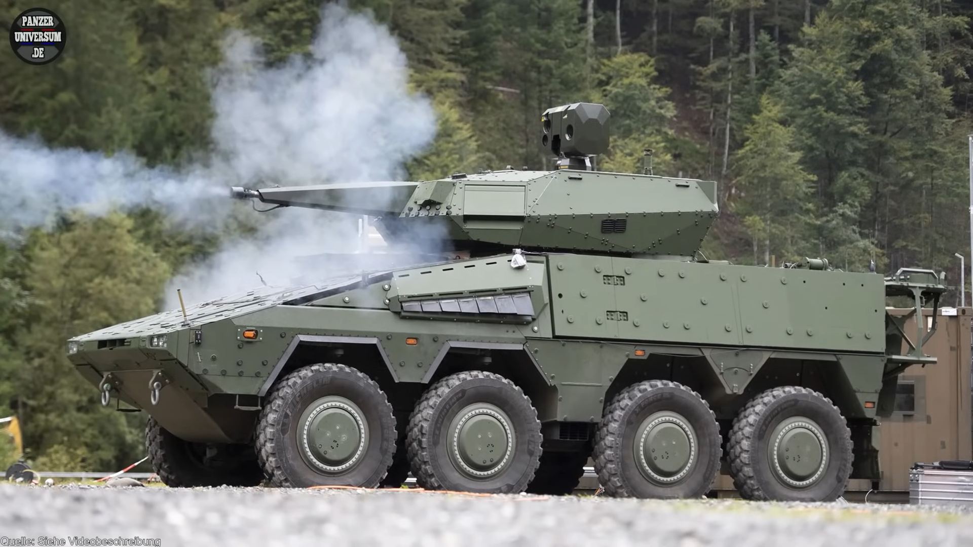 Schau, was passiert, wenn Leopard 2AX3, KF51 Panther und Patria 6x6 ...