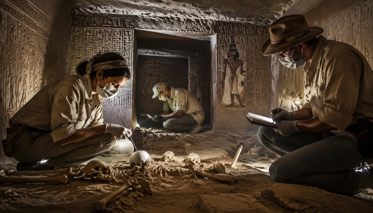 Des archéologues découvrent un sarcophage de 1,80 m au fond d’un ...