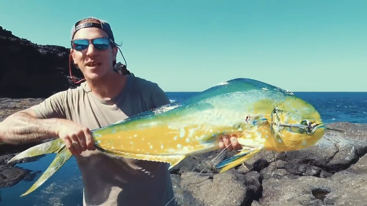 Mahi mahi XXL vom Ufer - Das verrückteste Angelvideo
