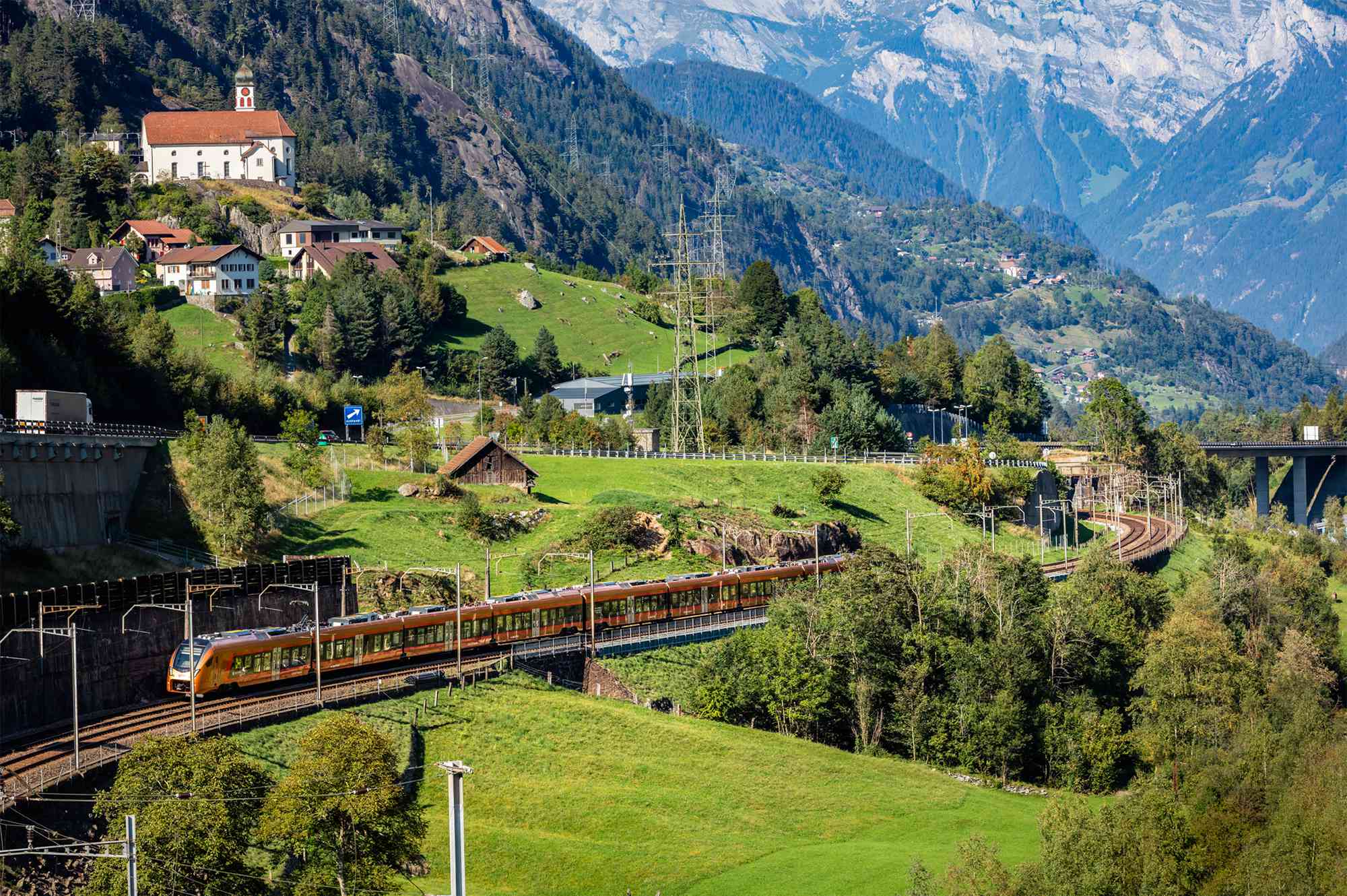 This scenic train that crosses the Alps is a beautiful way to travel ...