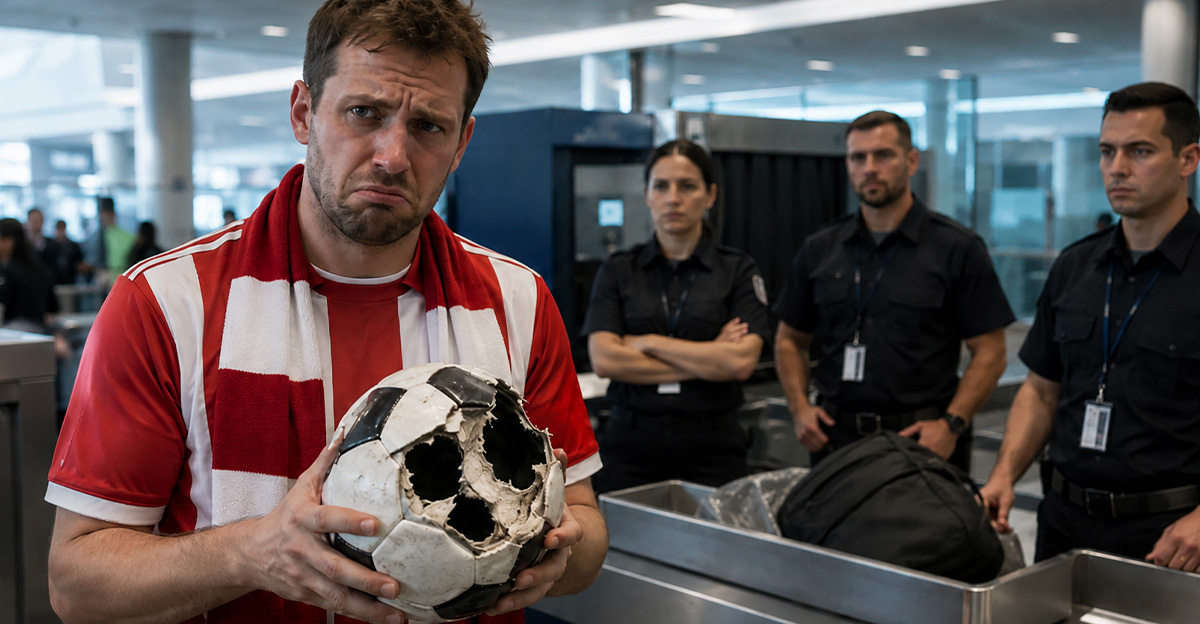 Border agents destroyed my World Cup match ball while traveling home ...