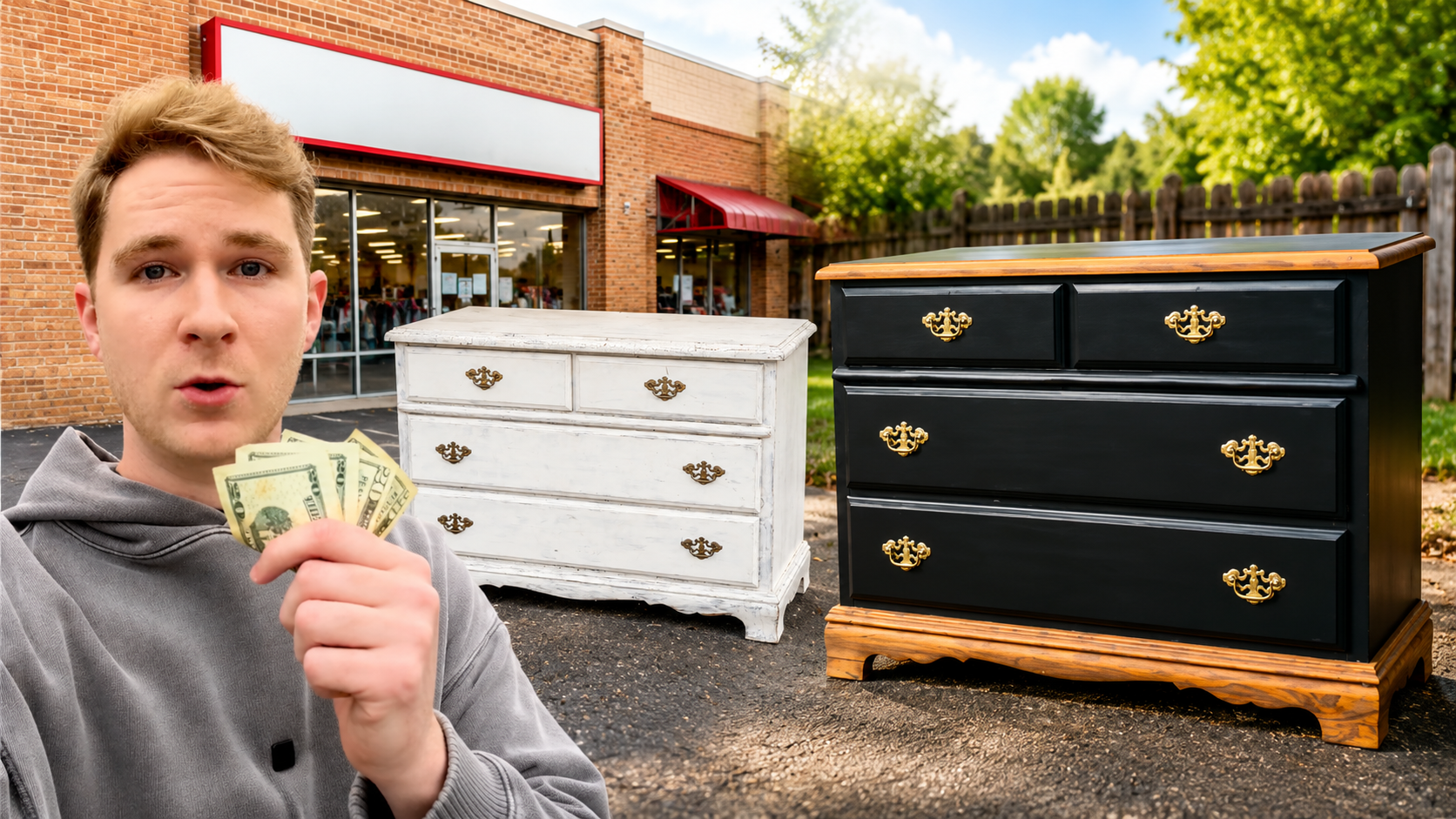 This $40 dresser was hiding fake wood under bad paint