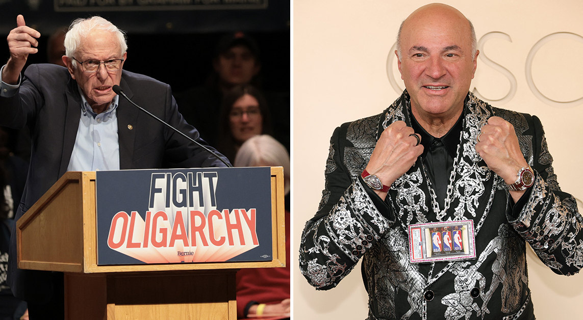 Bernie Sanders says Kevin O'Leary is 'completely separated from the ...