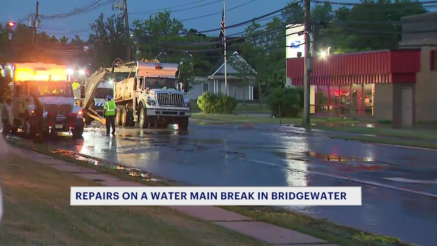 Water main break floods North Bridge Street in Bridgewater causing ...