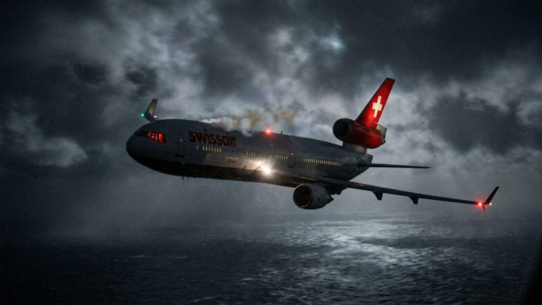 Swissair 111 burned through the cockpit before landing