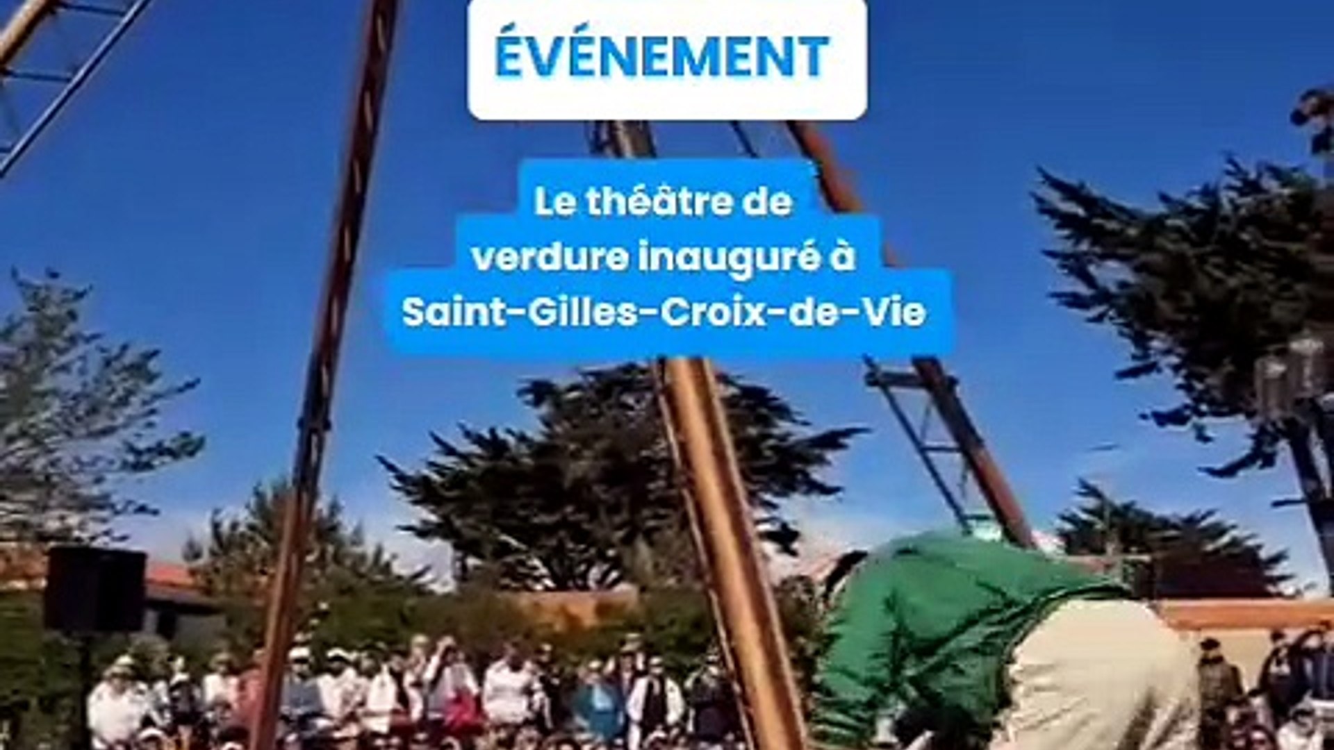 Le théâtre de verdure de Saint-Gilles-Croix-de-Vie a été inauguré