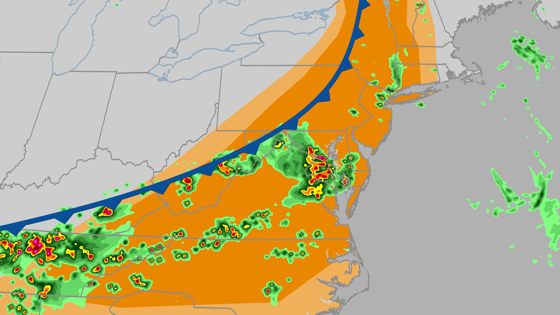 Severe storms target Northeast, mid-Atlantic again Friday