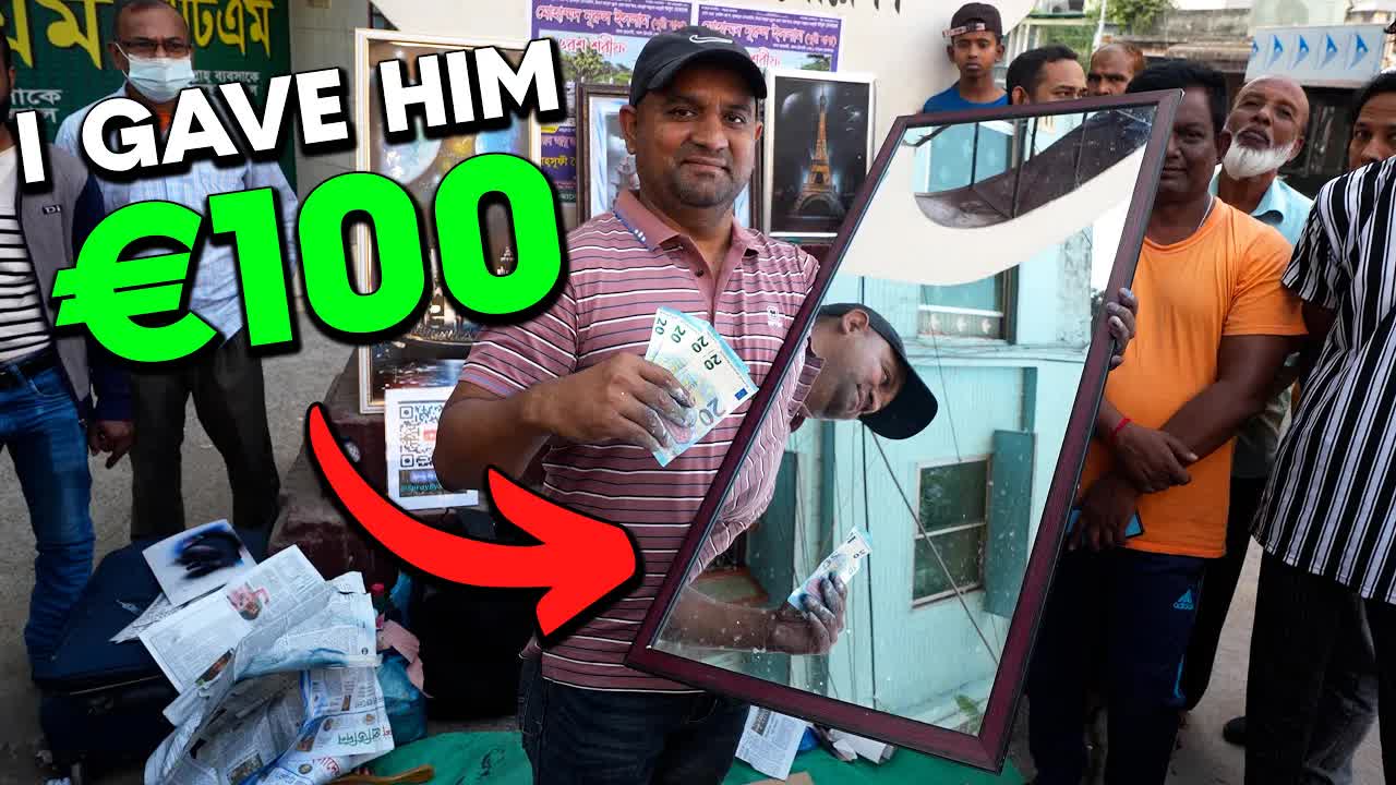 I found a street artist in Bangladesh again!