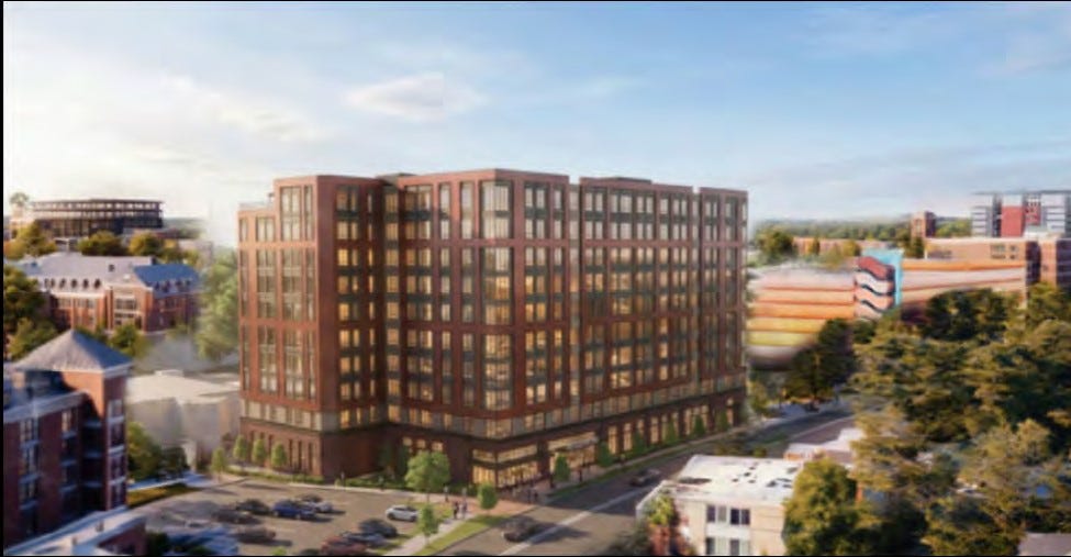 $90 million, 10-story mixed-use East Lansing development scaled back