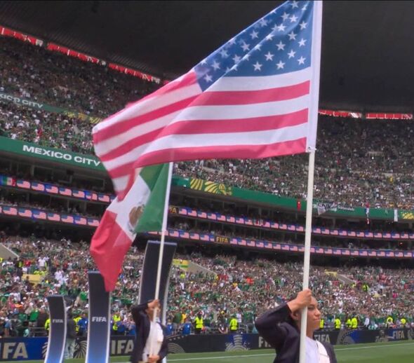 Mexico fans boo US flag during World Cup opening ceremony