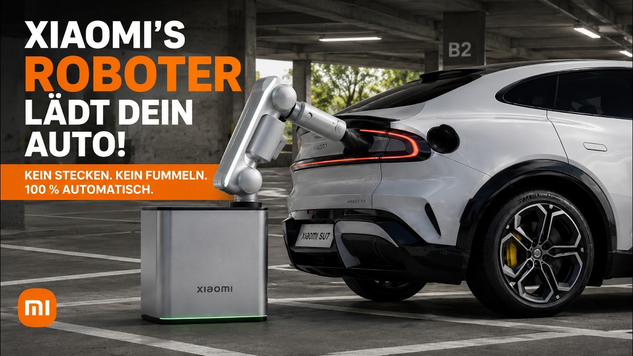 Xiaomi Car Home Charging Robotic Arm lädt jetzt vollautomatisch