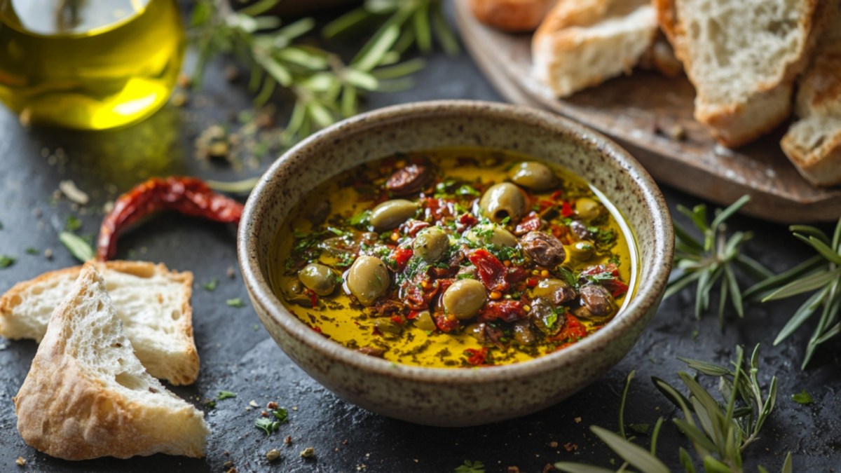 Loaded olive oil: vegan, aromatisch und perfekt zum dippen