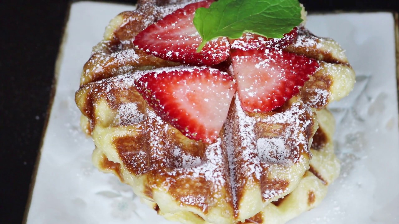 Pure indulgence with authentic Liege waffles recipe