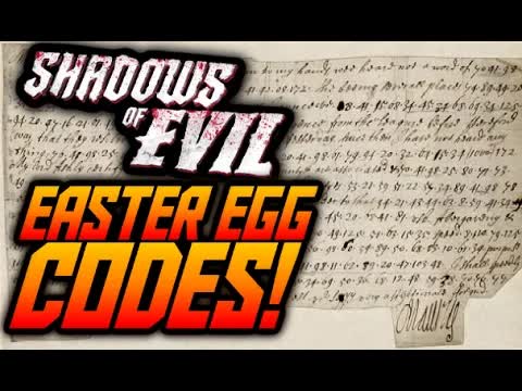 Black Ops 3 ZOMBIES Shadows of Evil EASTER EGG: 2 *NEW* CODES FOUND! 1 ...