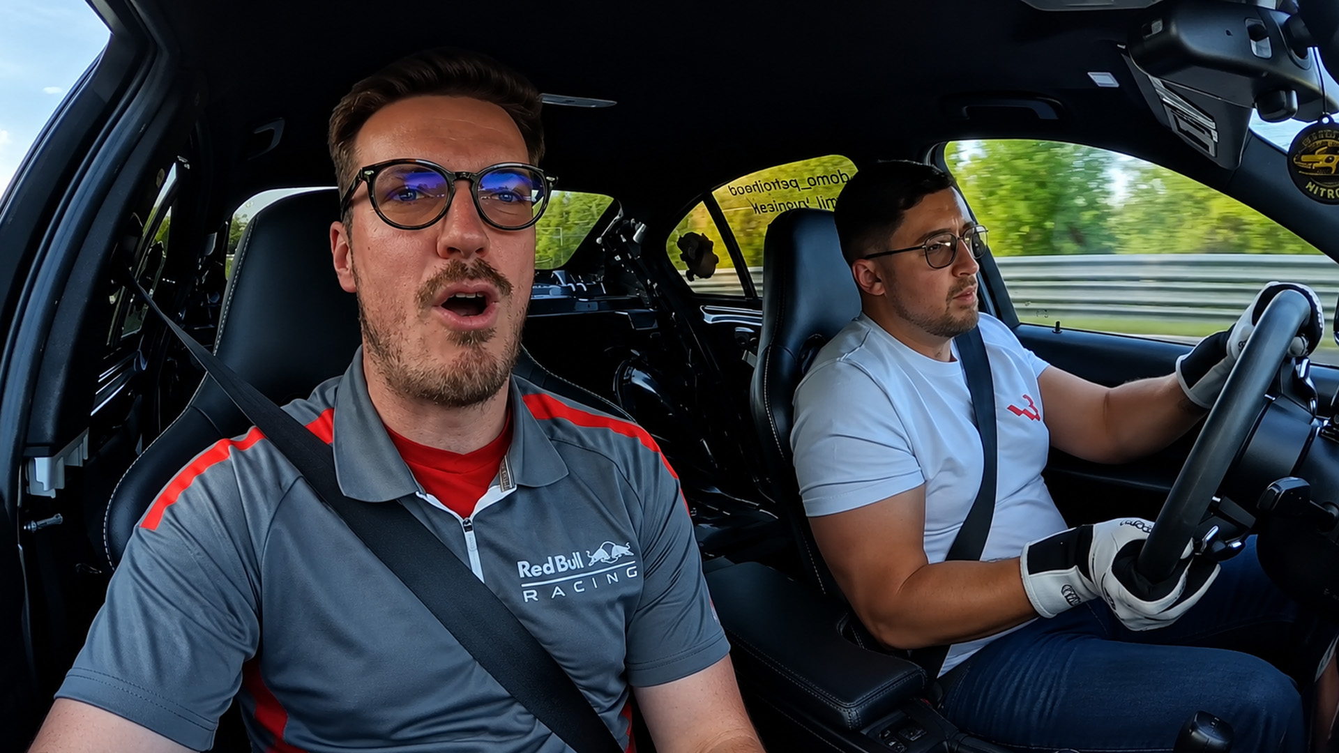 My passenger got scared inside the BMW 340i during track run