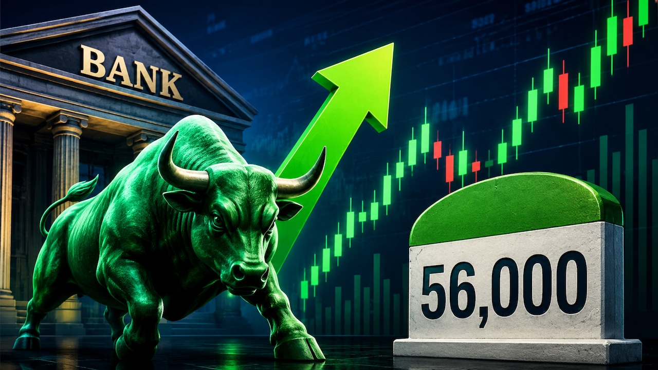 Bank Nifty traders build massive positions at 56,000 strike as F&O ...