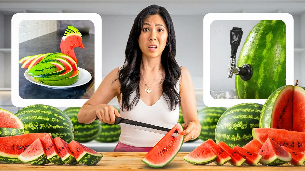 She wasted a full day testing watermelon party tricks so you don't have to