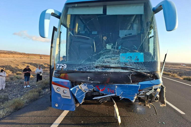 Two dead after holiday horror crash involving TUI tourist bus in Lanzarote