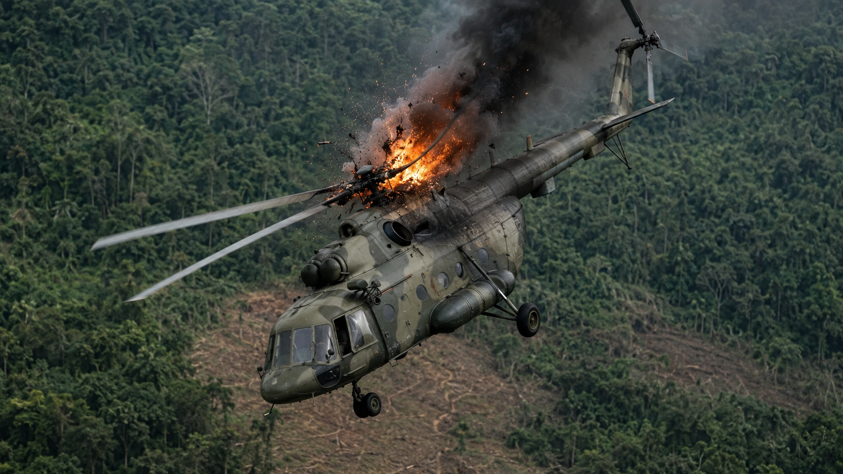 Rebel drone destroys $16 million helicopter in Myanmar