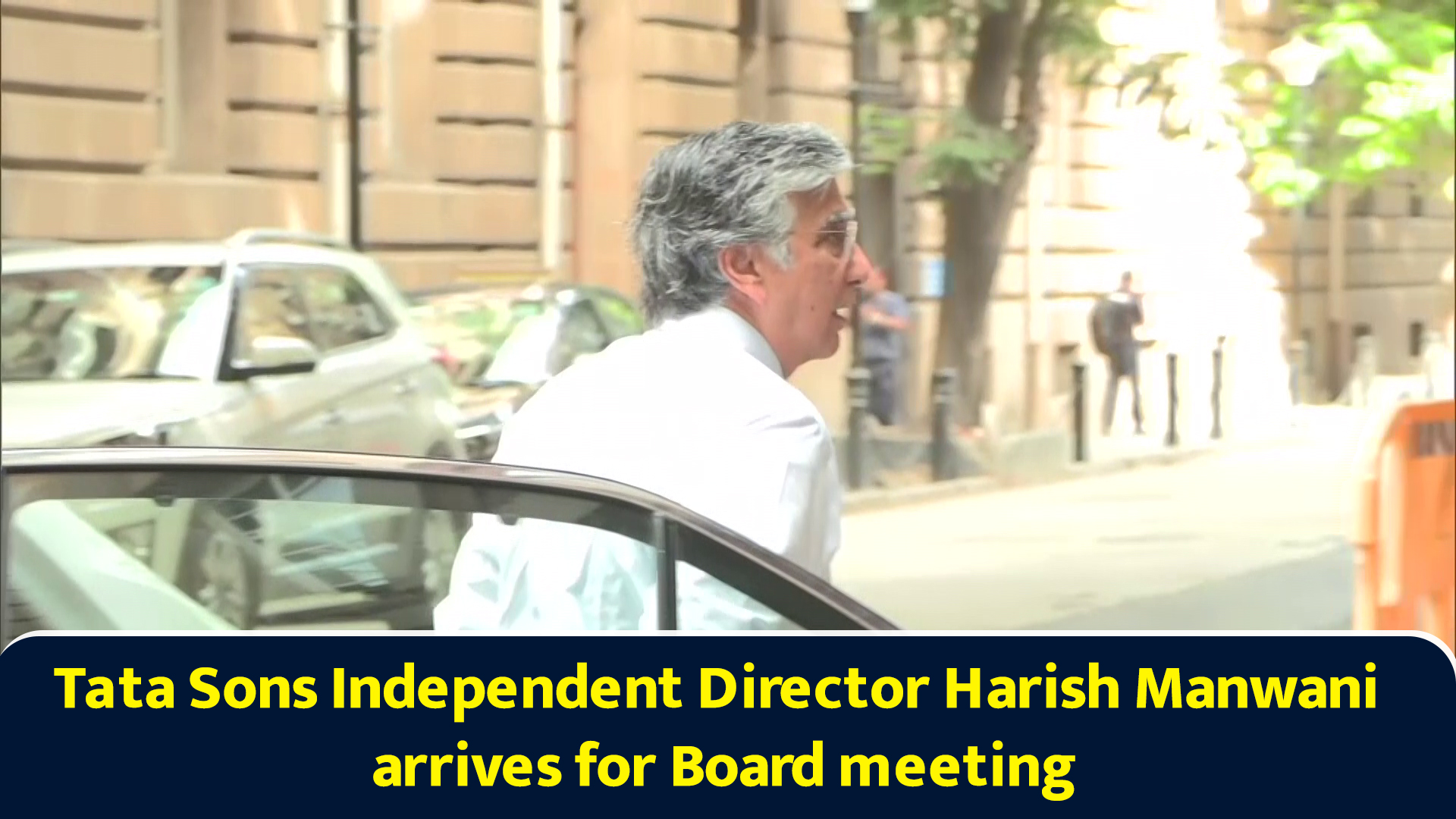 Tata Sons independent director Harish Manwani arrives for board meeting