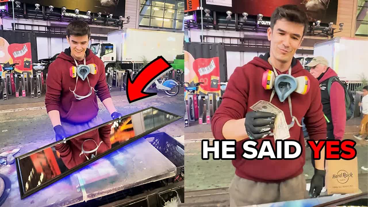 He said "I've never done this before" - I paid him anyway