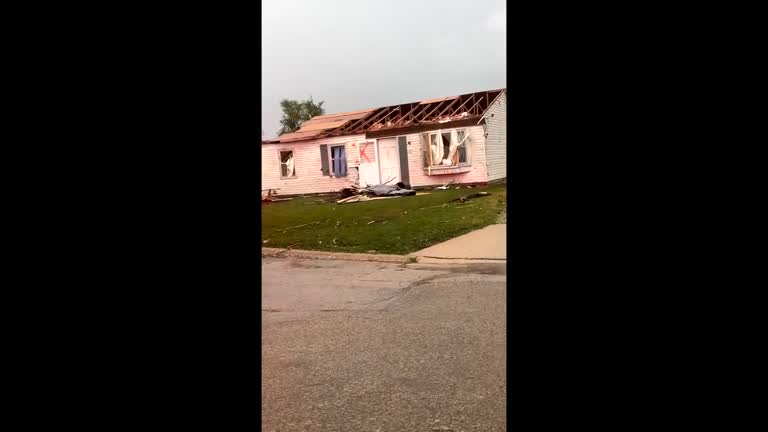 Tornado tears through Illinois, destroying homes and downing trees